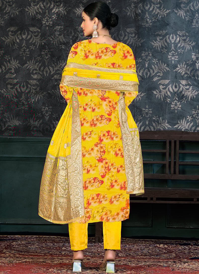 Buy Yellow Salwar Kameez | Latest Yellow Salwar Kameez Designs