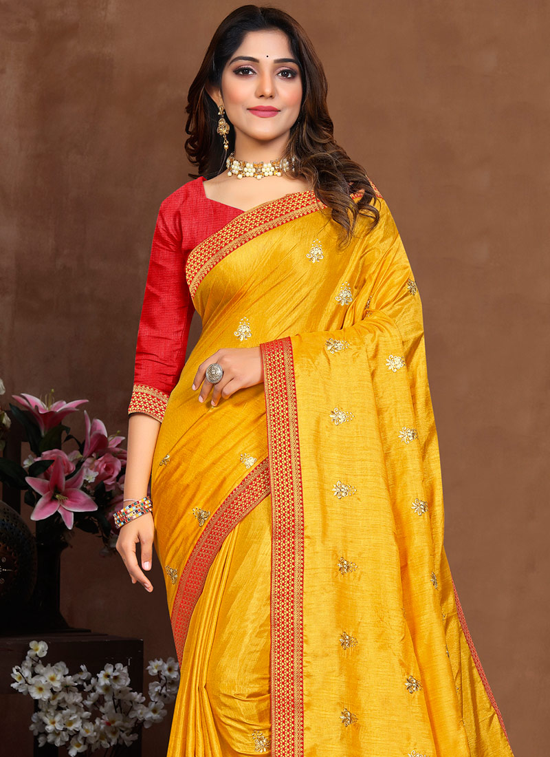 Shop Yellow Sarees Online | Purchase Yellow Sarees Online