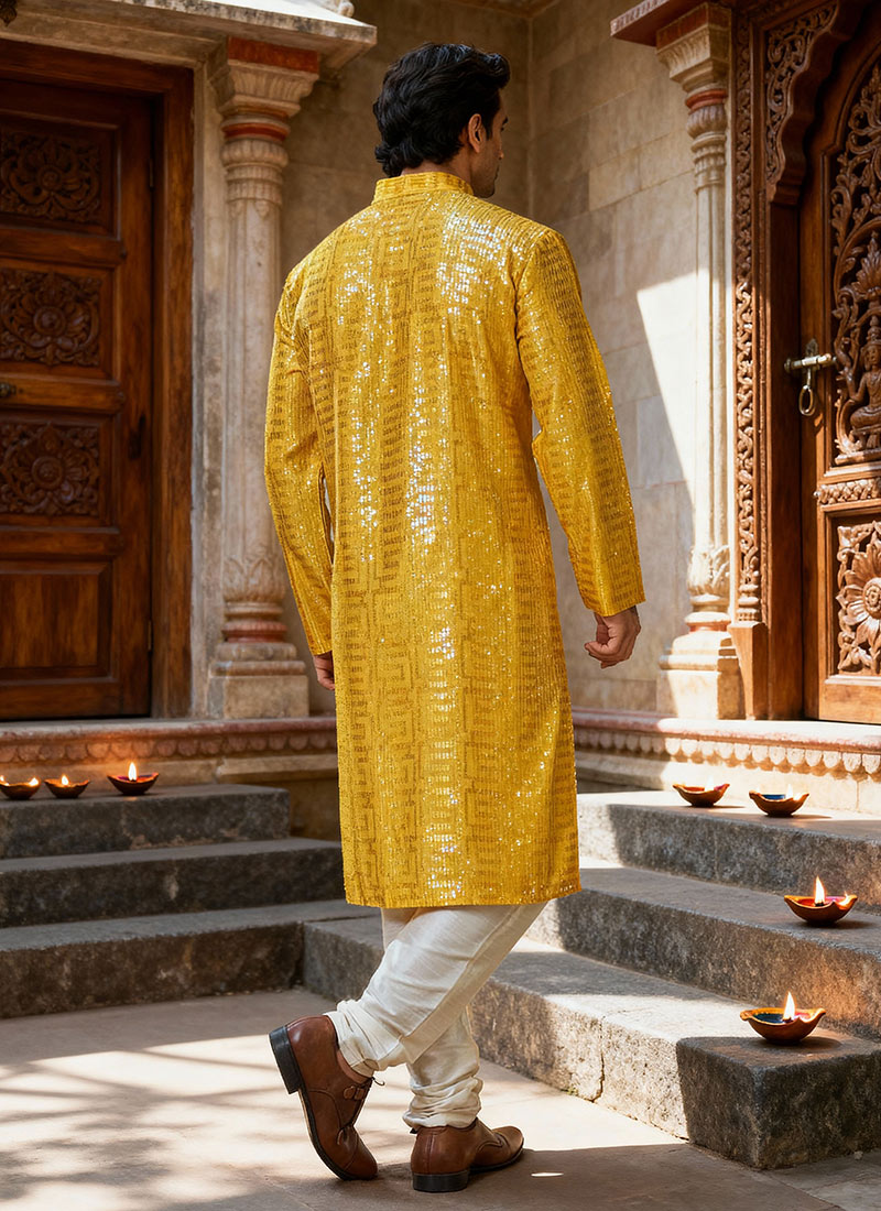Buy Designer Kurta Pajamas for Men Online in USA at Cbazaar