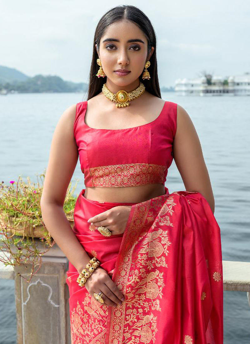 Buy Latest Red Sarees Designs Online Shopping