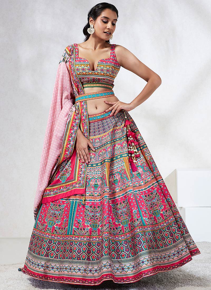 Buy Printed Lehengas Online For Women Stylish Collections