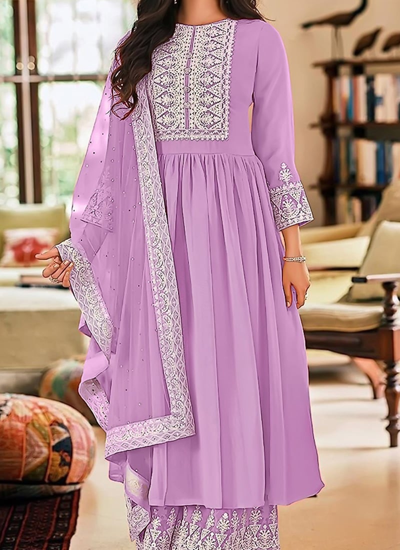 Buy Purple Salwar Kameez | Online Indian Wedding Purple Salwar Kameez