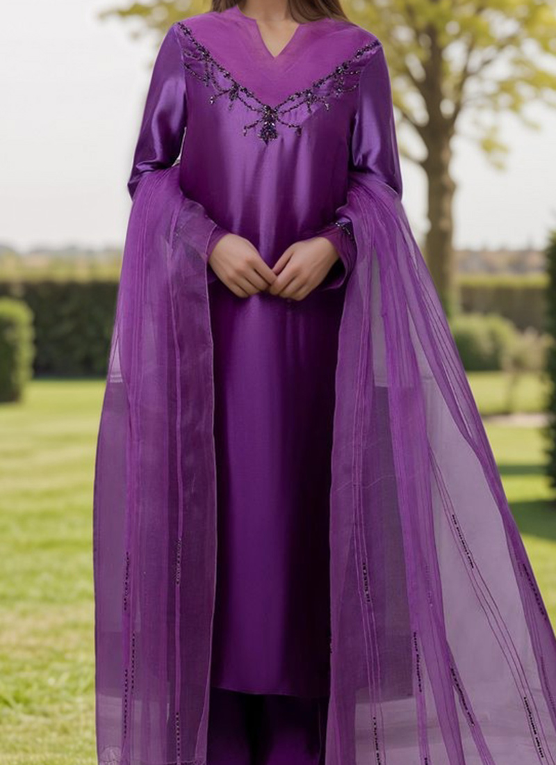 Buy Purple Salwar Kameez | Online Indian Wedding Purple Salwar Kameez