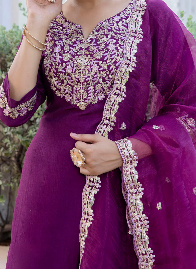 Buy Purple Salwar Kameez | Online Indian Wedding Purple Salwar Kameez