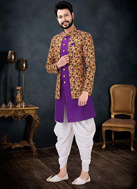 Buy Purple Color Sherwanis | Online Purple Colour Sherwanis | Designer ...
