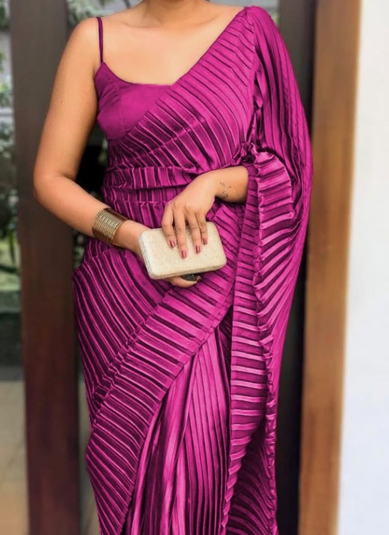 Latest Pink Sarees Designs For Women | Pink Wedding Sarees