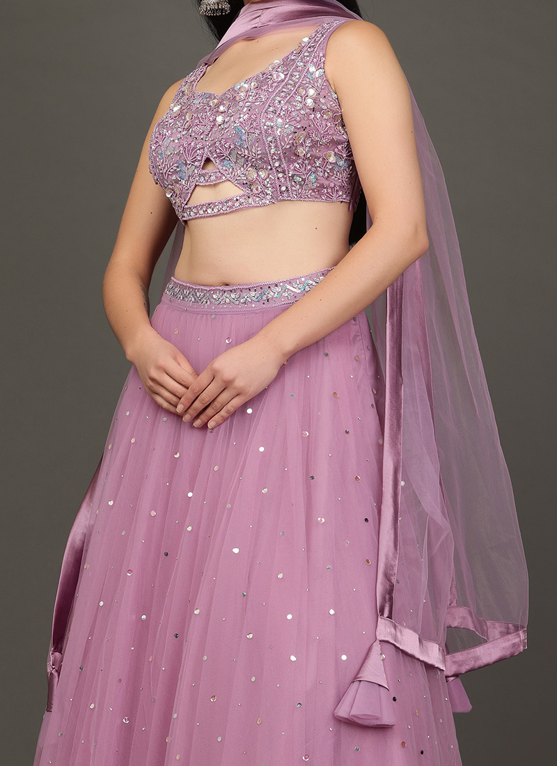 Buy Lavender Lehenga Choli Online | Online Lavender Lehenga Dresses ...