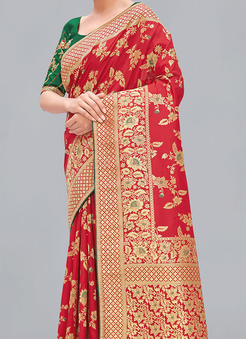 Buy Latest Red Sarees Designs Online Shopping