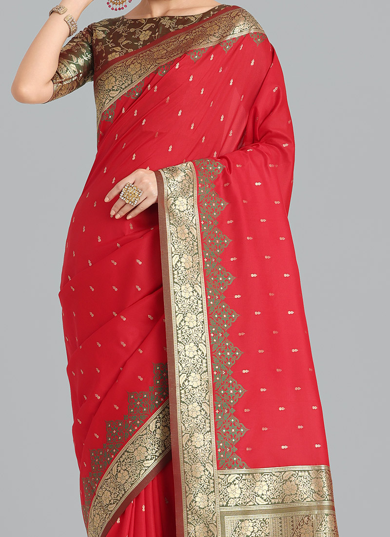 Buy Latest Red Sarees Designs Online Shopping
