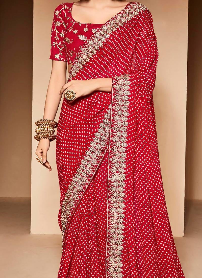 Buy Latest Red Sarees Designs Online Shopping