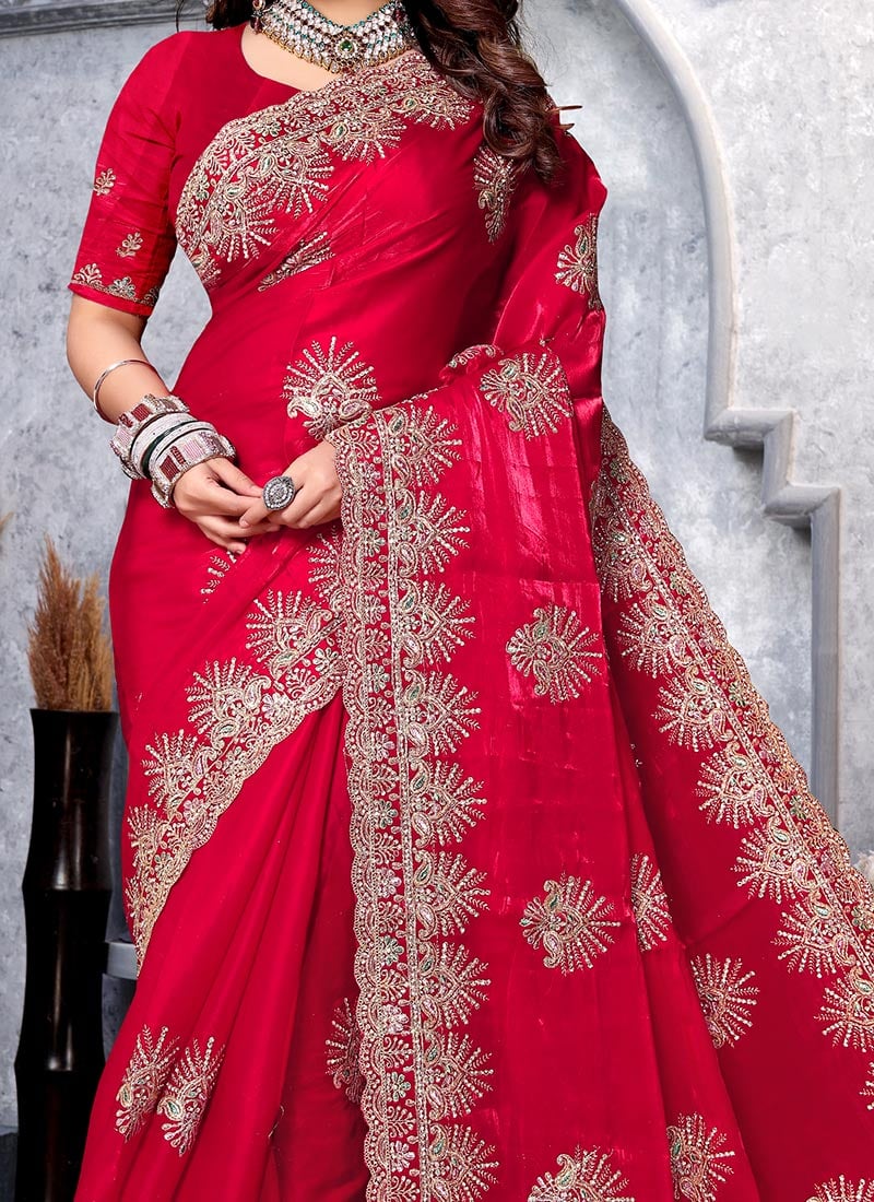 Buy Latest Red Sarees Designs Online Shopping