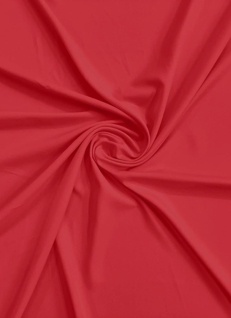 Buy Red Faux Crepe Fabric Online at Best Price | Cbazaar