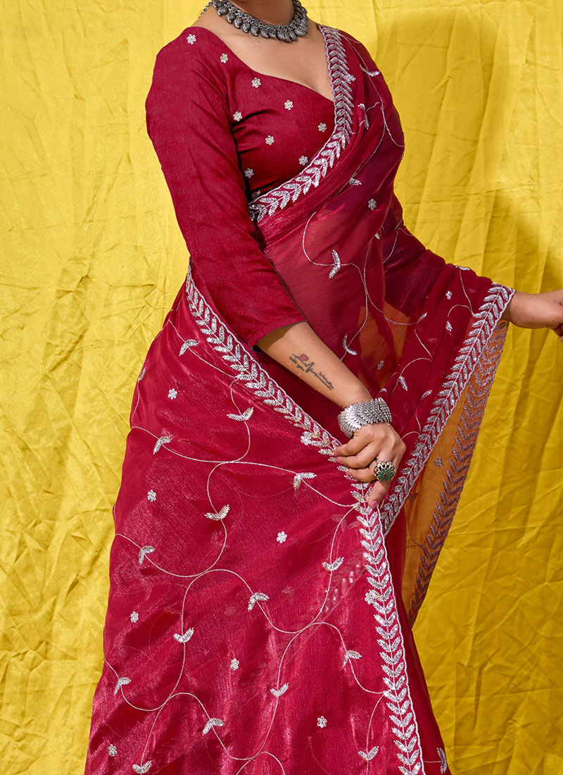 Buy Latest Red Sarees Designs Online Shopping