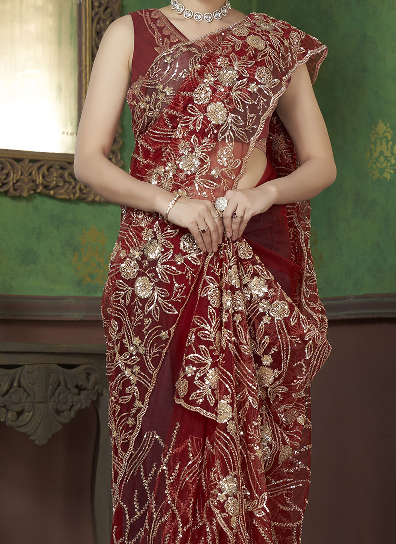 Buy Latest Red Sarees Designs Online Shopping