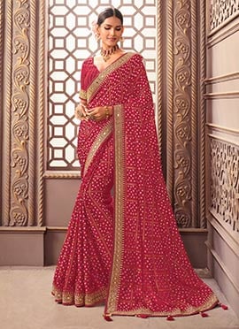 Latest Bandhini Sarees Designs Online