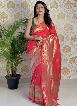 Buy Latest Red Sarees Designs Online Shopping