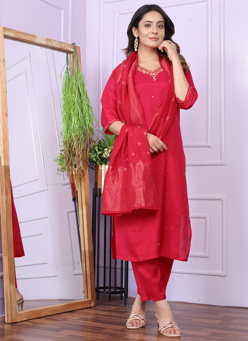 Red Salwar: Buy Red Salwar Kameez Designs Online Shopping