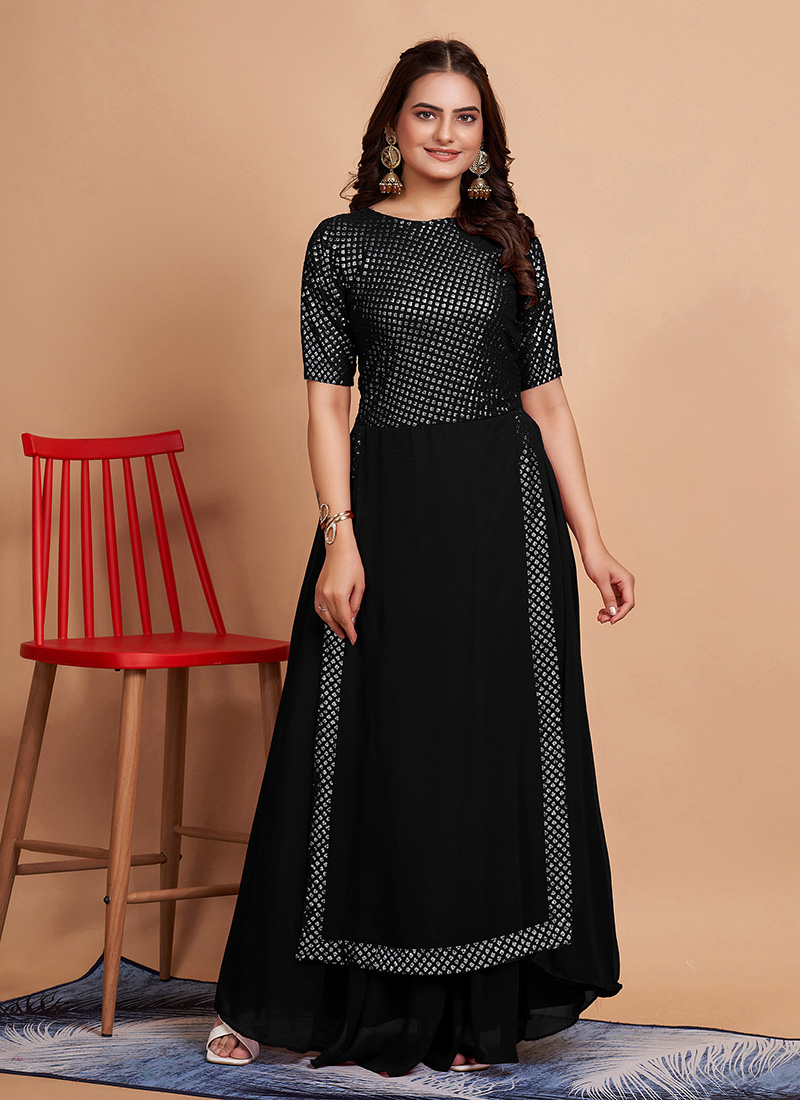 Shop Regal Faux Georgette Embroidered Anarkali Gown Party Wear Online ...