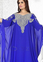 Royal Blue Farasha Kaftan | Yakijo