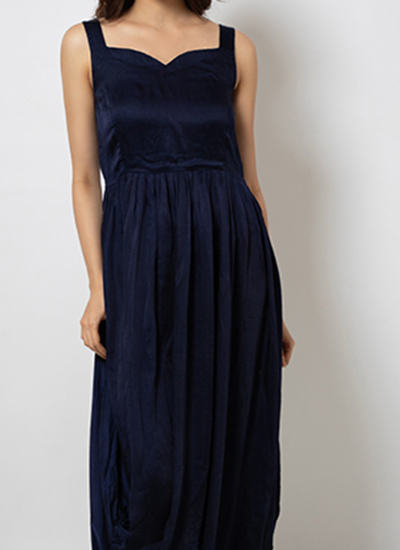 Shop Royal Navy Blue Velvet A Line Jacket Dress Party Wear in UK - Cbazaar