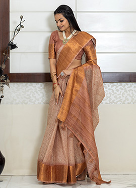 Rust Sarees: Shop Rust Colour sarees Online Shopping