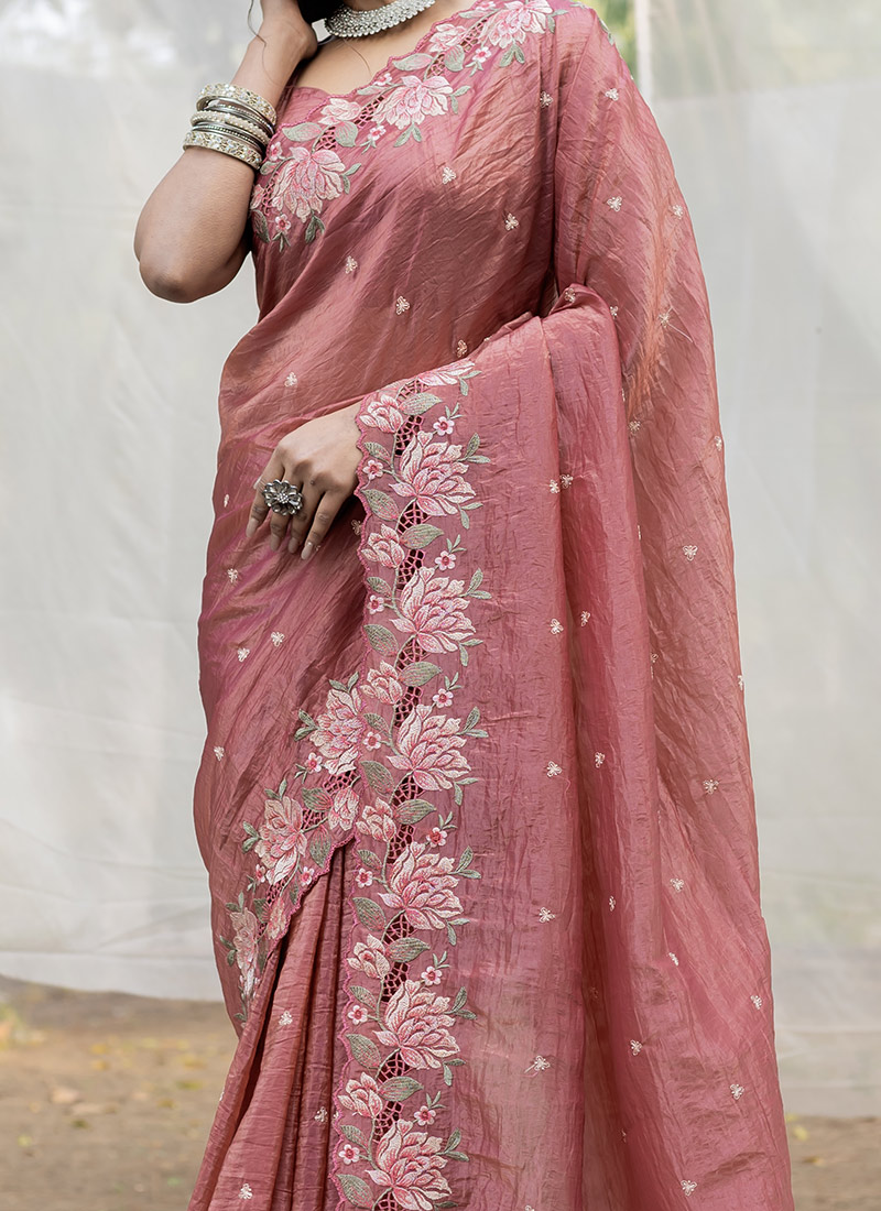 Shop Stylish Cut Work Sarees For Women Trendy Outfits at Cbazaar