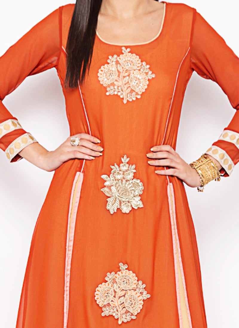 Buy Indian Ethnic Clothing - Rust Kurta Sets