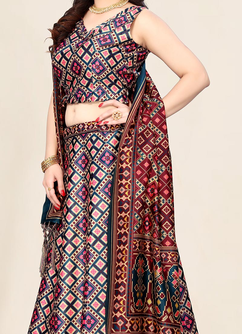 Buy Printed Lehengas Online For Women Stylish Collections