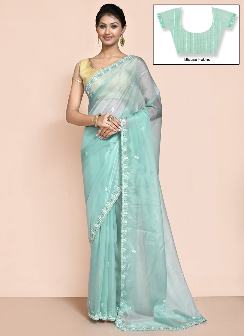 Hand Embroidered Sarees | Zardosi Sarees | Zari Stone work sarees