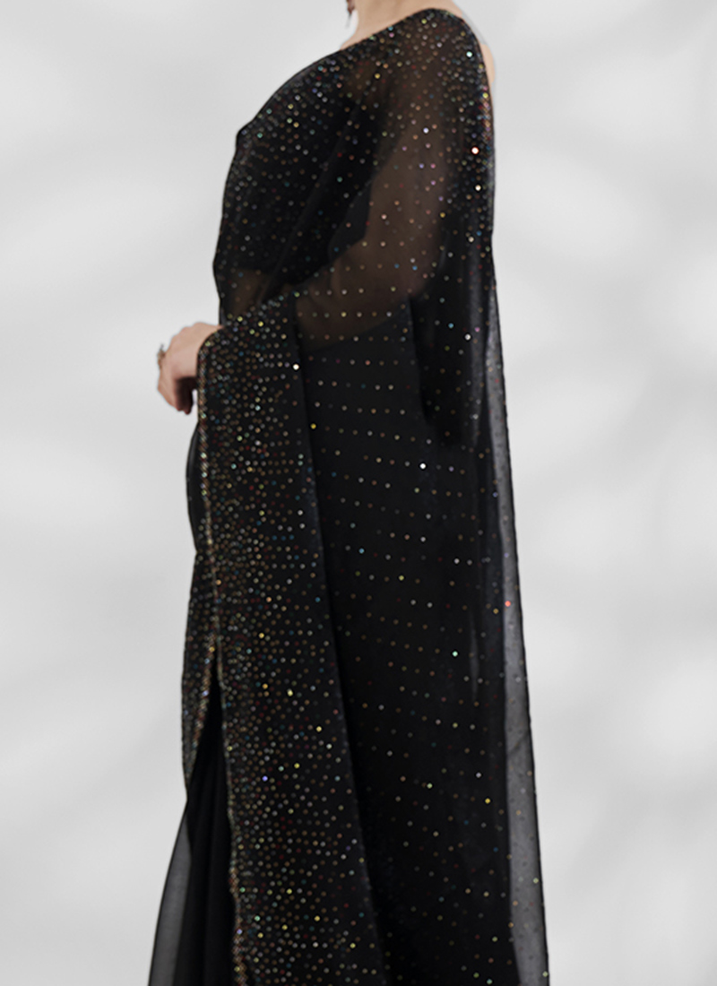 Black Sarees: Latest Black Sarees Designs For Women