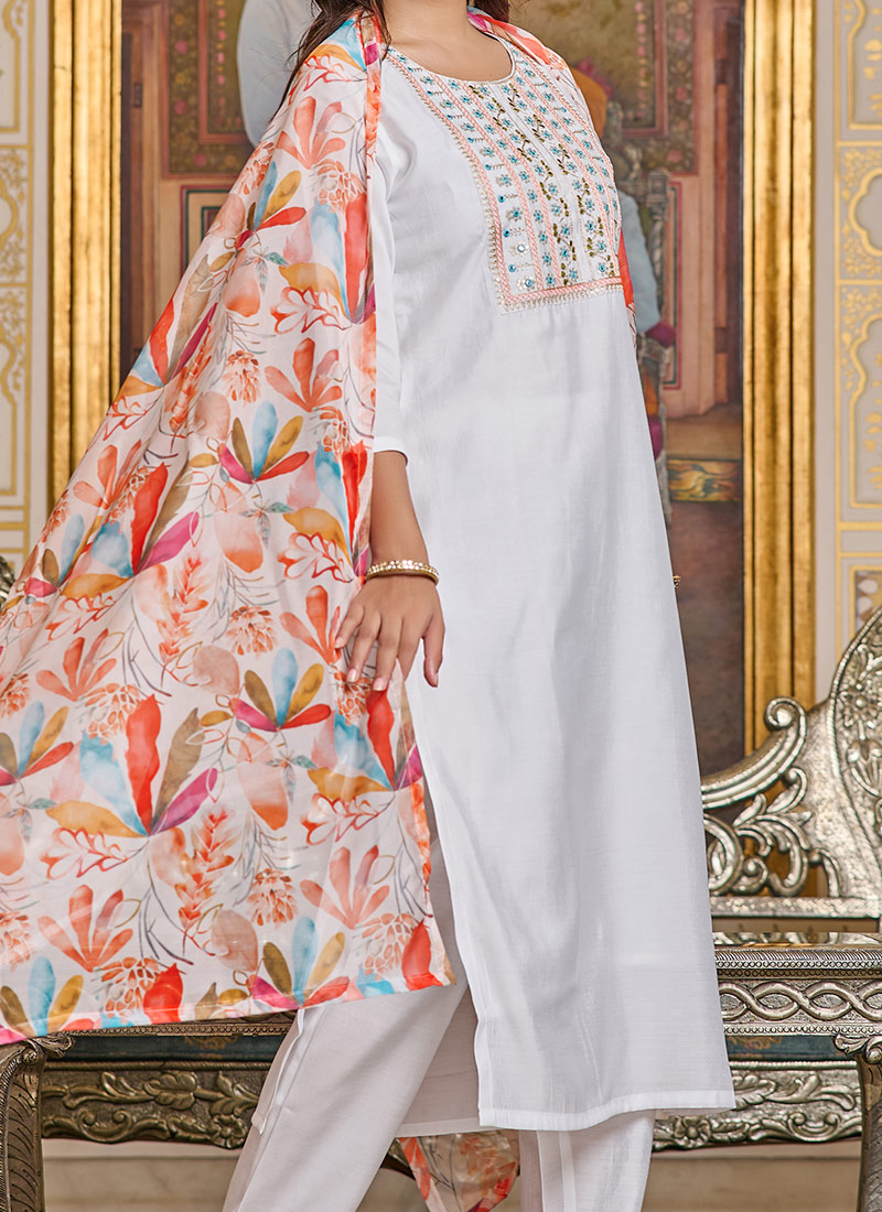 White Salwar Kameez: Latest White Salwar Kameez Designs Online
