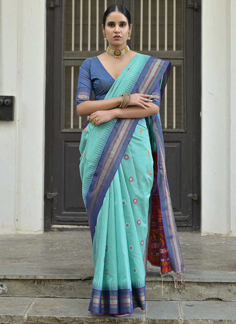 Buy Latest Blue Sarees Online Shopping At Cbazaar