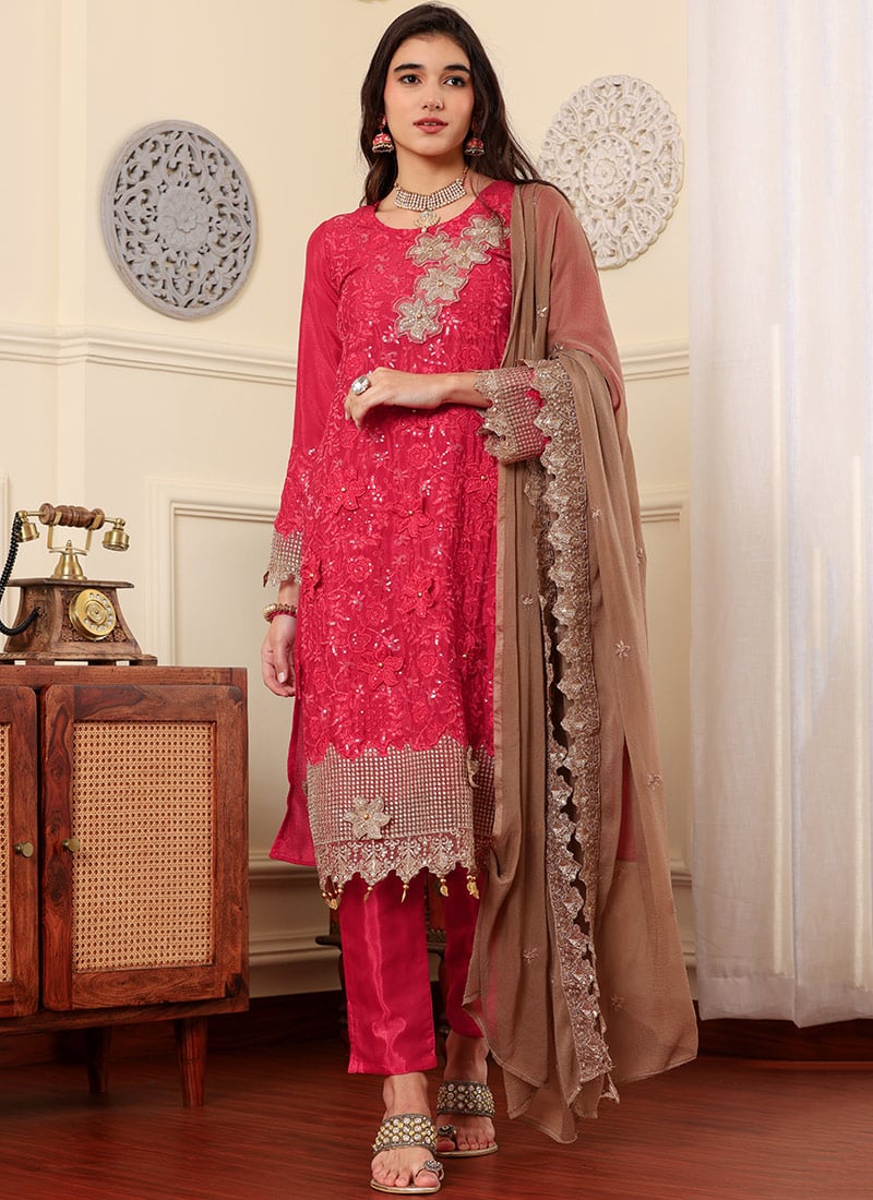 Firdous Pakistani Shalwar Kameez Pant Suit for Eid by RaiR