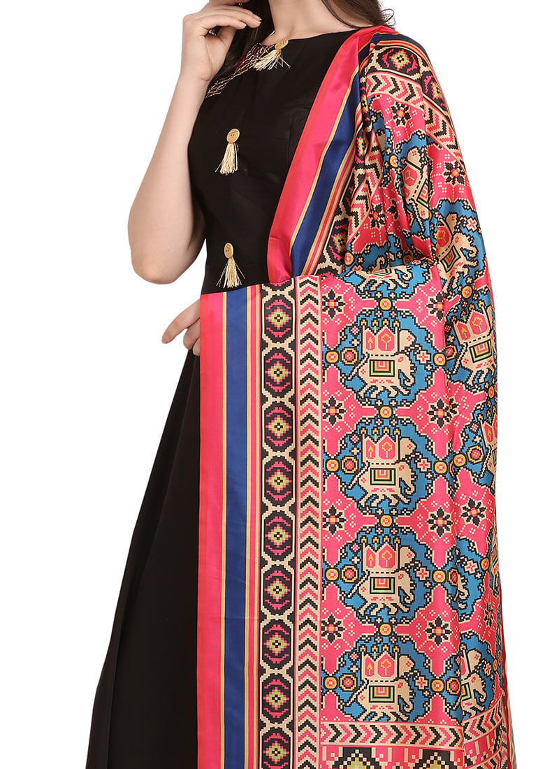 Buy Timeless Tales Silk Blend Printed Dupatta Tale After Six Wear ...