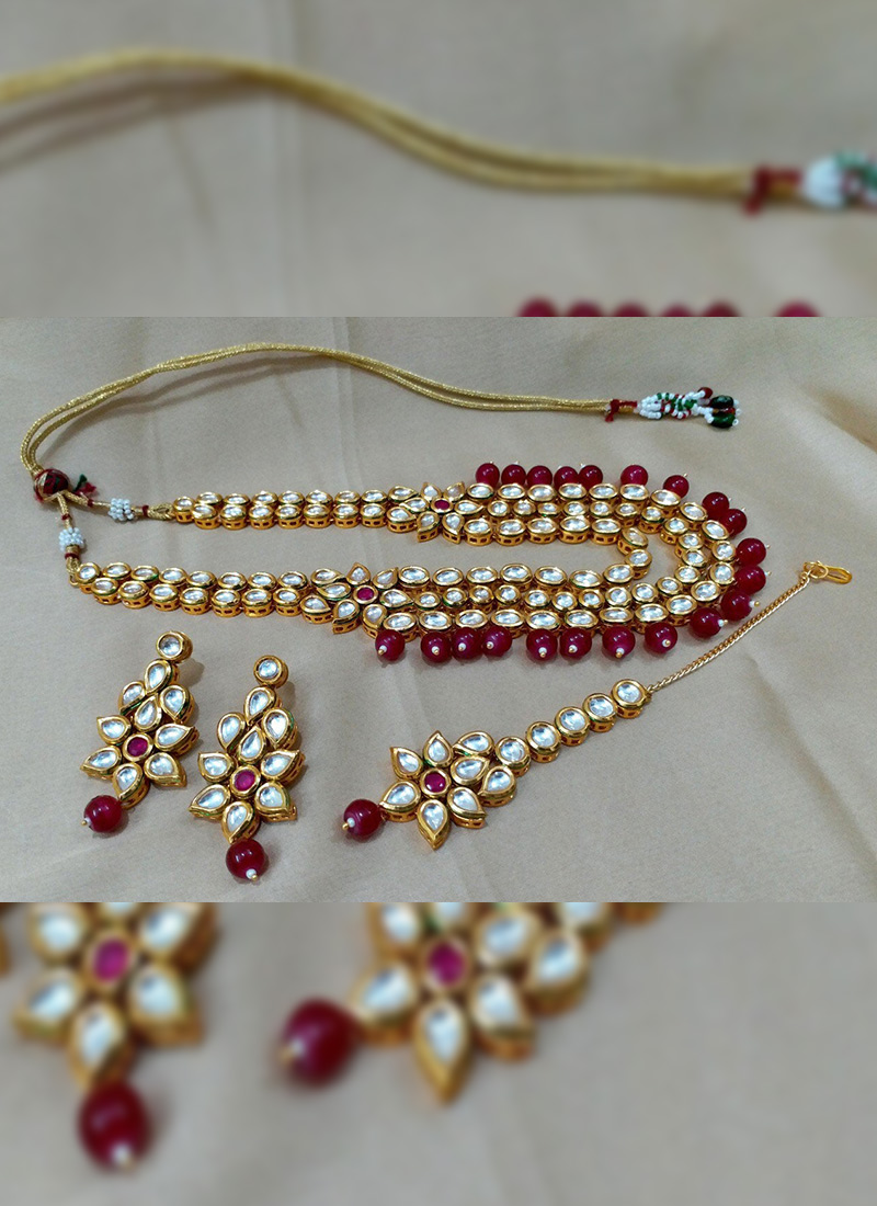 Buy Tri Colour Necklace Set Online at Best Price | Cbazaar