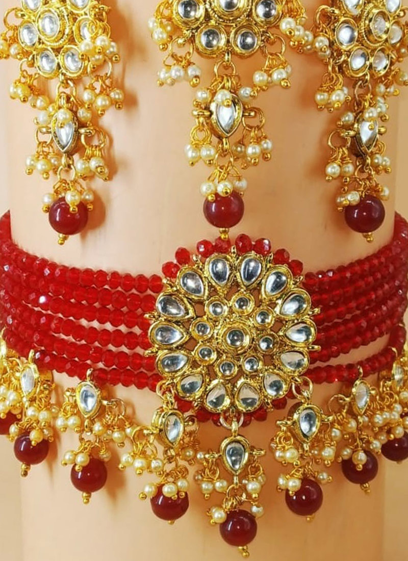 Buy Tricolored Choker Set Online at Best Price | Cbazaar