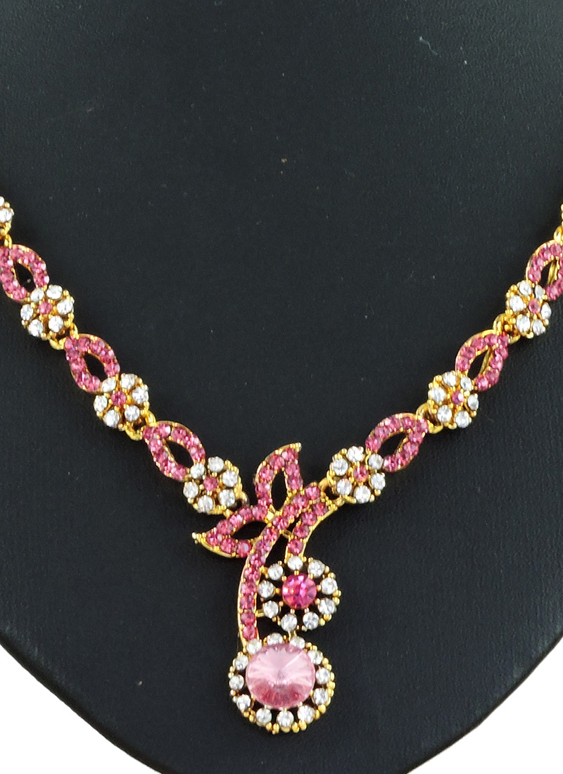 Shop Tricolored Designer Necklace Set Party Wear Online at Best Price ...