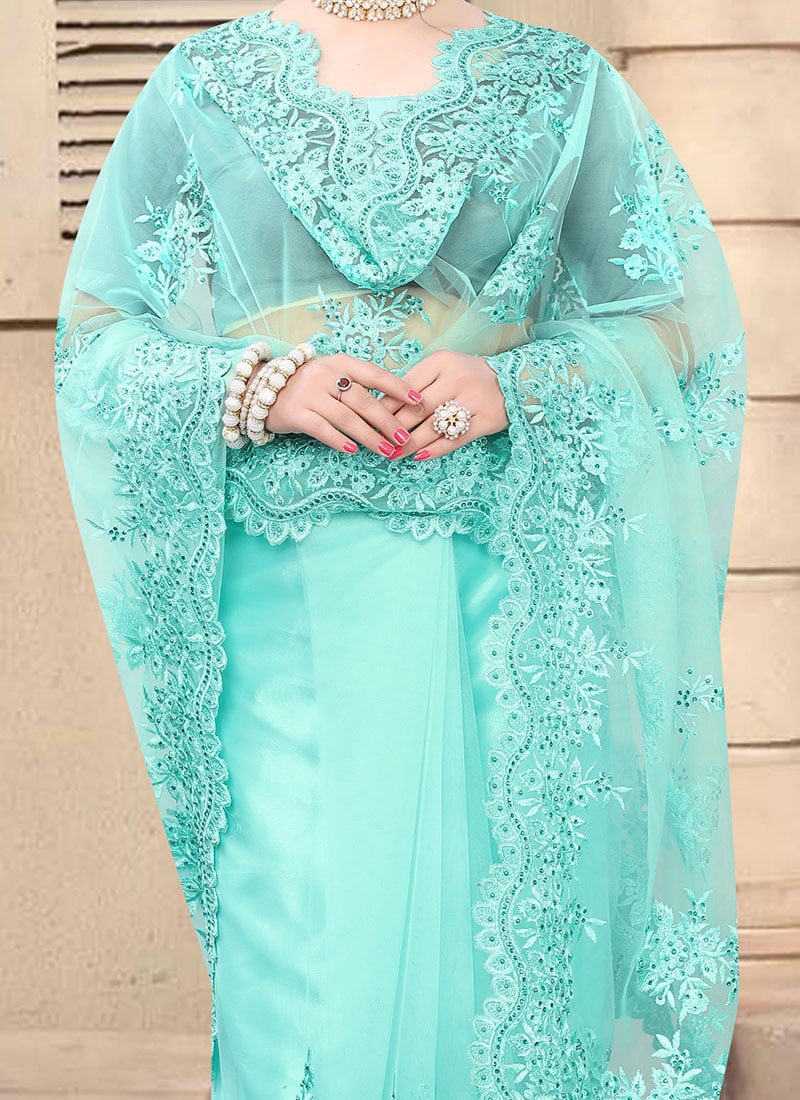 Latest Turquoise Indian Dresses Online | Cbazaar Fashion