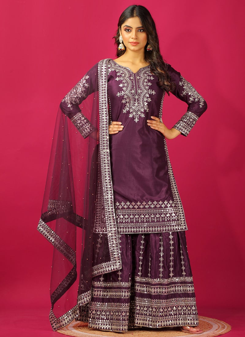 Latest Sharara Suits Designs For Women