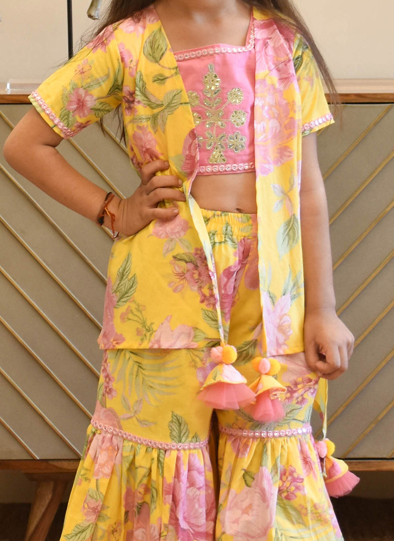 Kids Girls Indowestern Sets and Suits for Kids Girls - buy Kids Girls ...