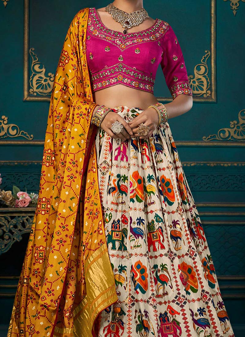 Hand Work Lehengas: Latest Hand Work Lehengas Online Collection