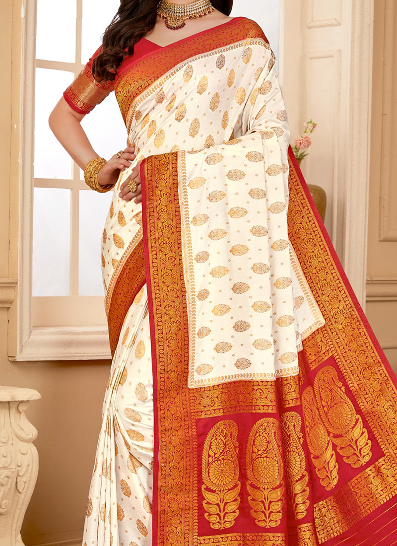 White Sarees: Buy Latest White Sarees Online Shopping