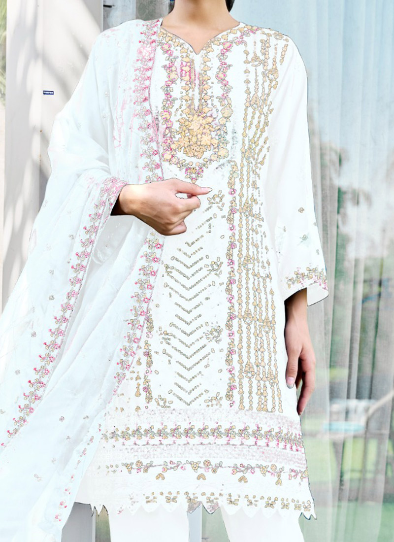 White Salwar Kameez: Latest White Salwar Kameez Designs Online