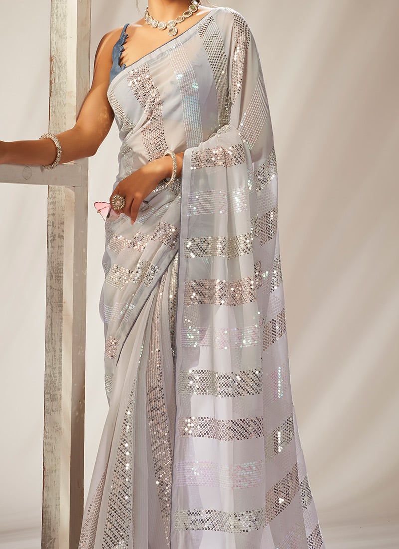 White Sarees: Buy Latest White Sarees Online Shopping - Cbazaar