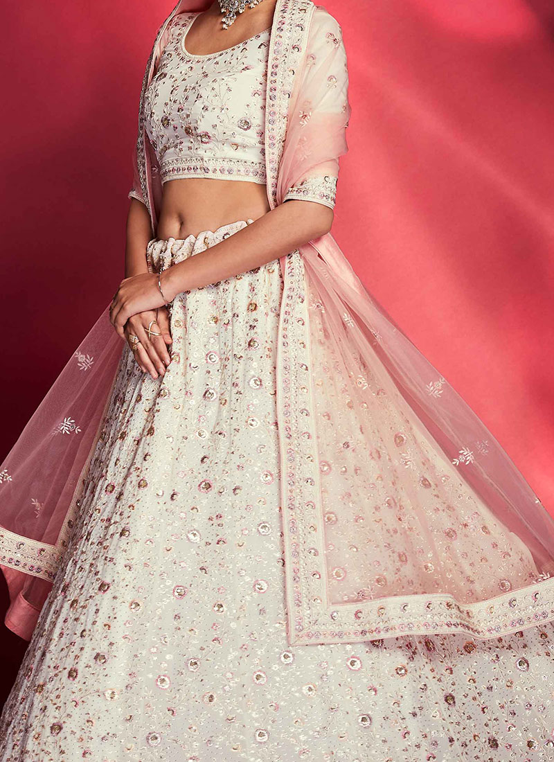 Buy Modern White Lehenga For Women Online Outfits