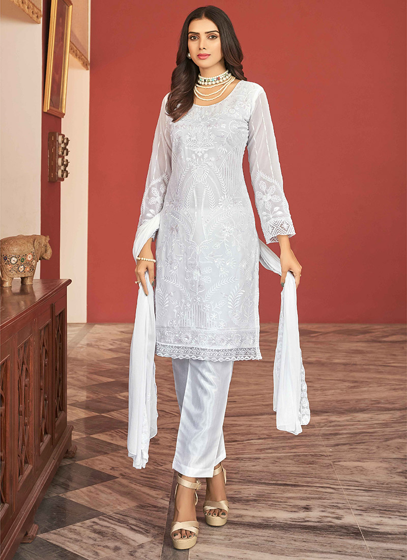 White Salwar Kameez: Latest White Salwar Kameez Designs Online