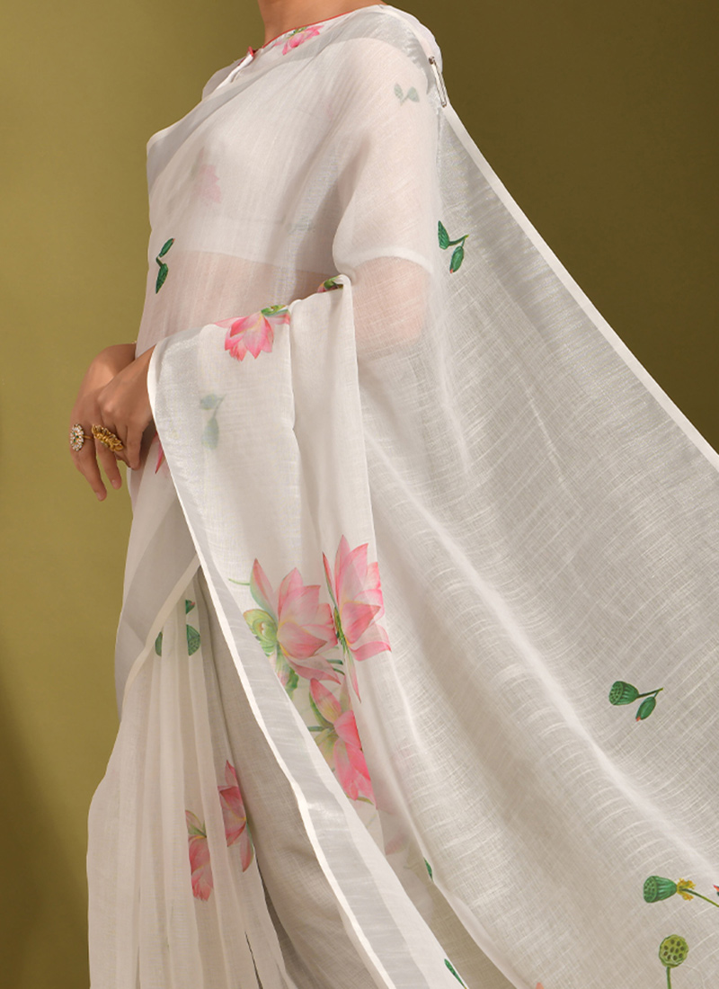 White Sarees: Buy Latest White Sarees Online Shopping - Cbazaar