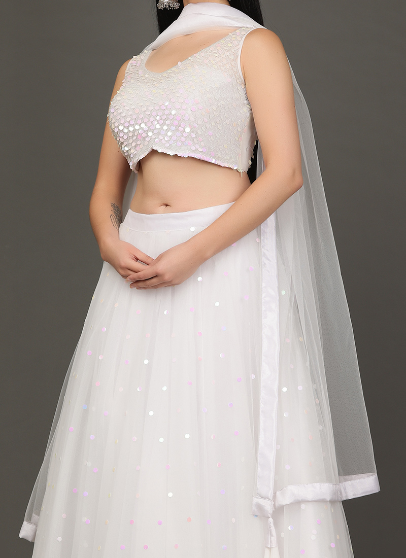 Buy Modern White Lehenga For Women Online Outfits