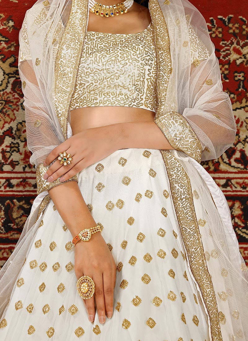 Buy Modern White Lehenga For Women Online Outfits
