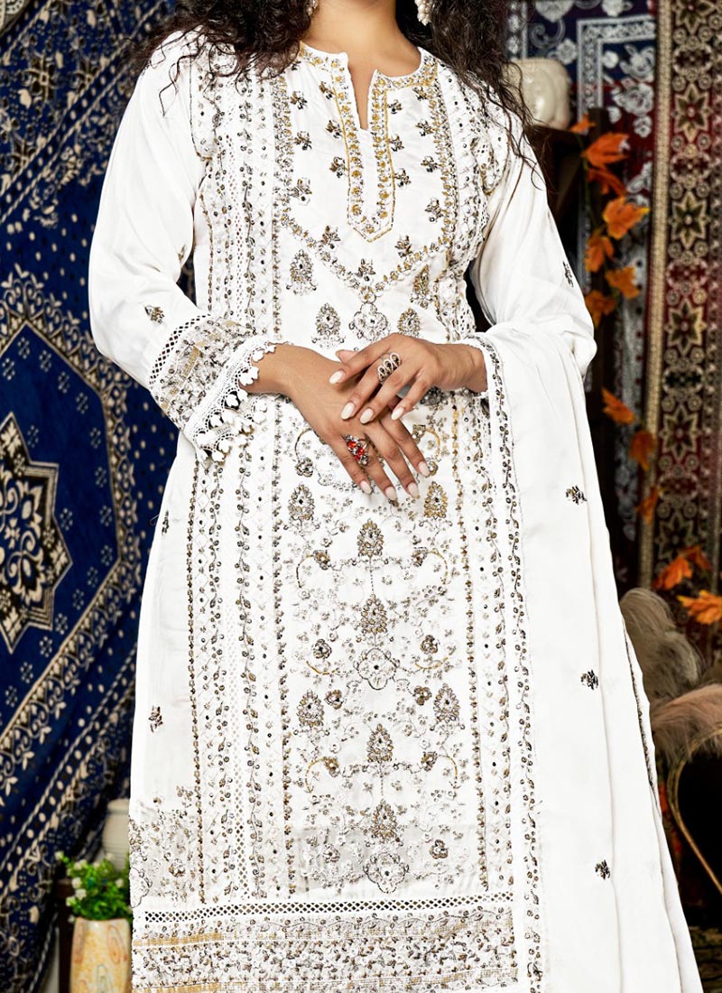 White Salwar Kameez: Latest White Salwar Kameez Designs Online